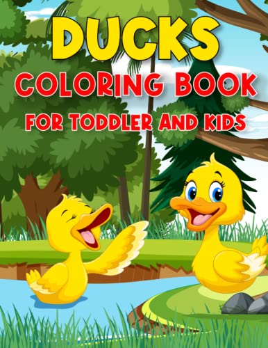 Ducks Coloring Book For Kids: 60+ Cute And Simple Ducks Coloring And ...