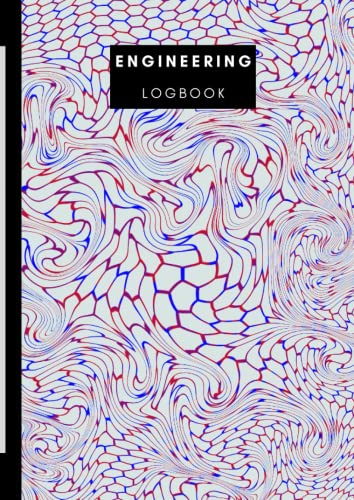 A4 Engineering Logbook 100 pages graph paper Twisted beehive Red, Blue ...