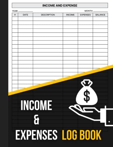 Income And Expense Log Book: Cash Book Accounts Bookkeeping Journal For ...