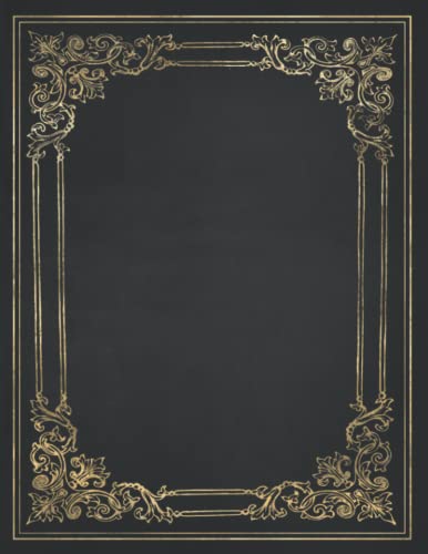 Composition Notebook: Medieval Nights Black Journal with Gold Details ...