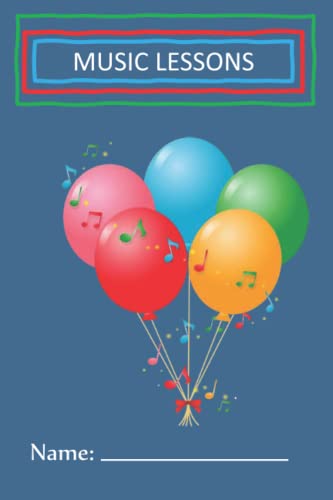 Music Lesson Assignment Book 6"x9" For Music Teachers and students to ...