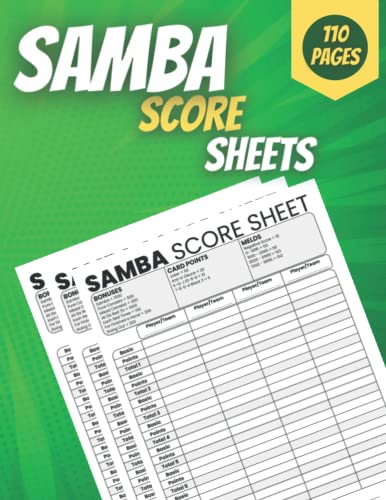Samba Score sheets: Samba Score Sheets: 130 Large Spades Card Game ...