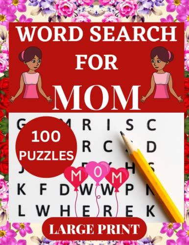 WORD SEARCH FOR MOM: 1500 Words Puzzles for Adults Moms and Seniors ...