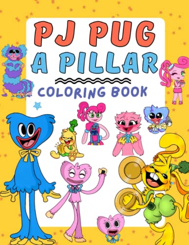 Pj Pug A Pillar Coloring Book: 60 Beautiful And Fun Bunzo Bunny ...