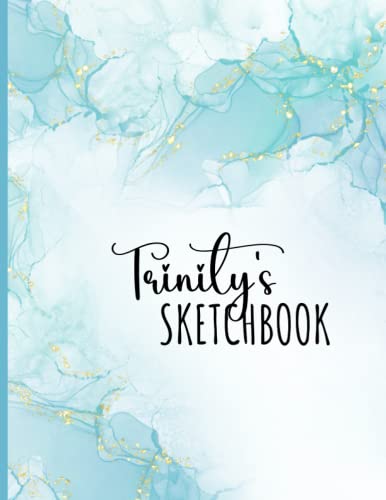 Trinity's Sketchbook: Personalized Blank Sketchbook For Girl Name ...