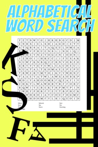 Alphabetical Word search: A different search for every letter of the ...