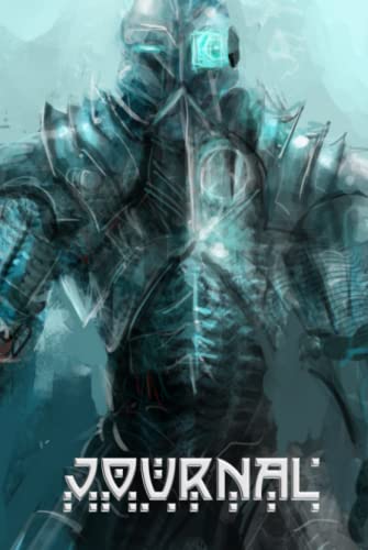 Cyber Knight Journal: Ruled blank notebook, diary, cyberpunk, science ...