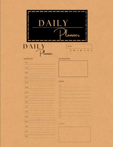 Daily Planner Notebook with Calendar - Organize Your Time and Reach ...