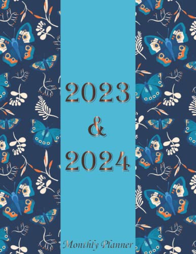 2023-2024 Monthly Planner: Large Two-Year Monthly Planner from January ...
