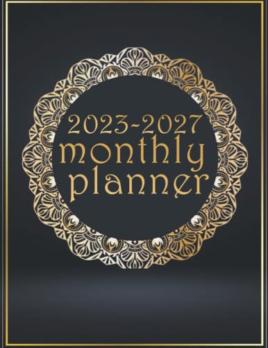 2023-2027 monthly planner: 5 Years 2023-2027 Monthly Calendar For ...