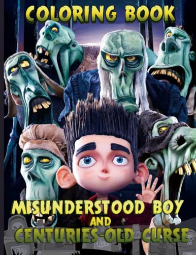 Misunderstood Boy & Centuries-old Curse Coloring Book: Coloring Book ...