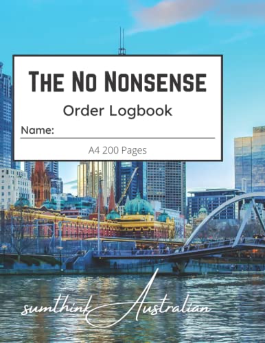The No Nonsense Order Logbook: Order log book to track buyer contact ...