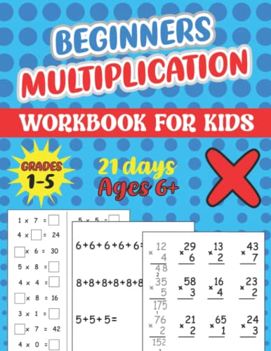 Beginners Multiplication Workbook for Kids: Multiple Digit ...