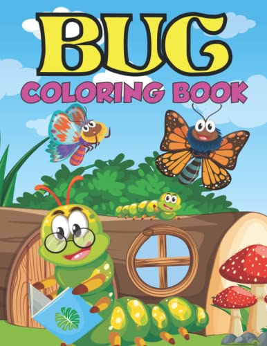 CUTE BUG COLORING BOOK FOR KIDS AND ADULTS: bug anatomy coloring book ...