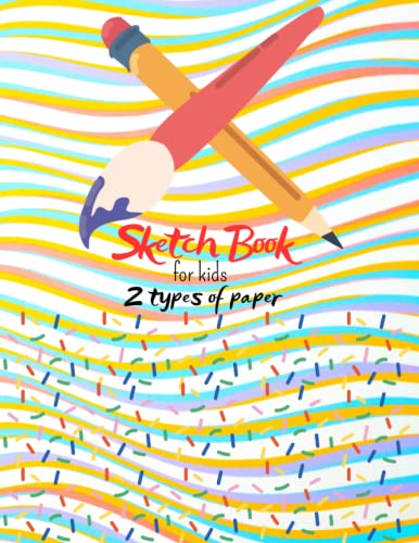 Sketch Book For Kids: A4 size drawing notebook 100 pages of blank white ...