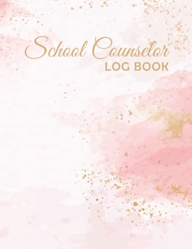 School Counselor Log Book: Simple Counselling Record Book for female ...