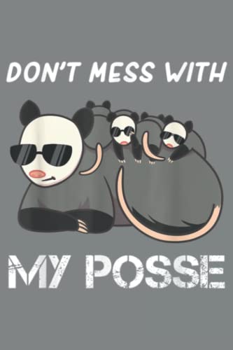 Don t Mess With My Posse Opossum Pun Funny Possum: Notebook Journal ...
