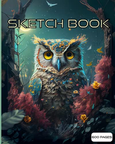 600 Pages Sketch Book: Giant Blank Sketchbook 600 Pages, 8'' x 10 ...