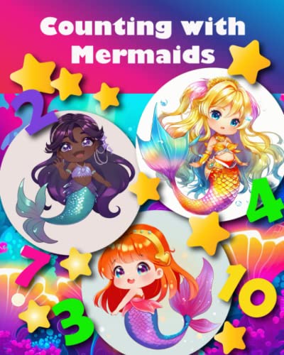 Counting with Mermaids: a Fun Mermaid Book for Toddlers, Activity Book ...