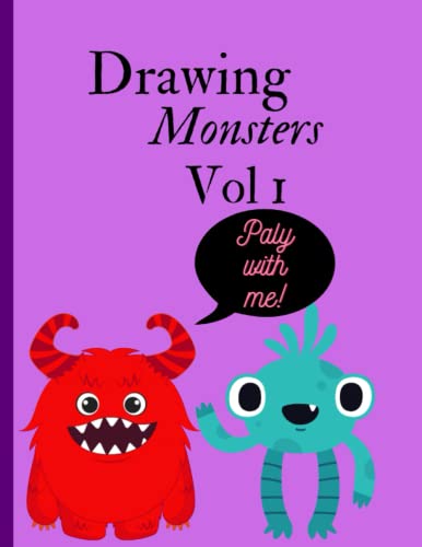 Drawing Monsters Vol 1: Learn how to draw and color monsters. Coloring ...
