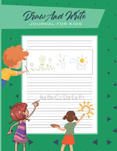 Draw and Write Journal for Kids: Blank Dotted Midline Notebook with ...