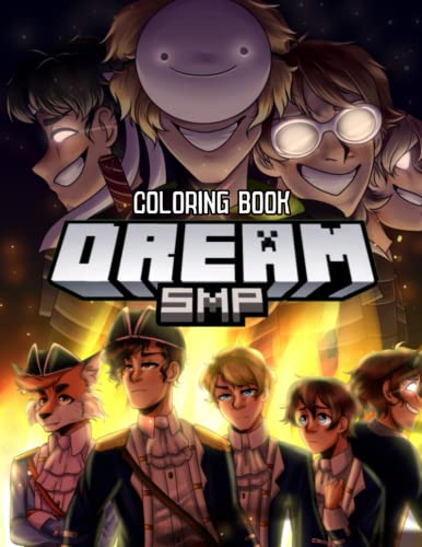 Dream SMP Coloring Book: A Number Of Pictures Are Designed Beautifully ...