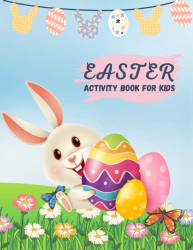 Easter Activity Book for Kids: Ages 4-10, Cute Easter Workbook and ...