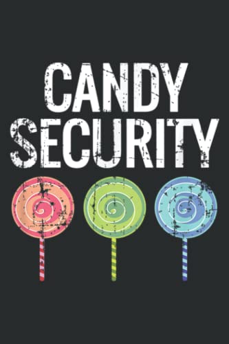 Vintage Candy Security Funny Halloween Lollipop Gift: Papercode Lined ...