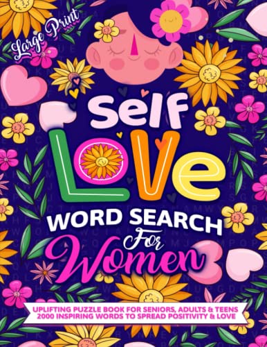 Self-Love Word Search For Women: Uplifting Puzzle Book for Seniors ...