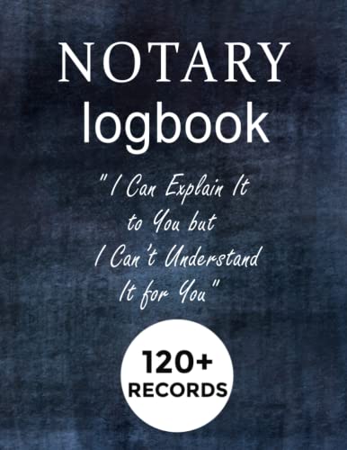 Notary Logbook: Public Notary Records Book, Official Notary Journal ...