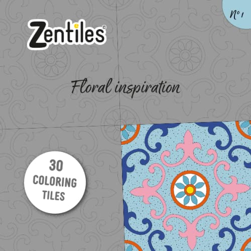 Zentiles : The meditative coloring book: -) Floral inspiration by ...