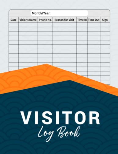 Visitor Badges Visitor Log Book: Visitor Register Book For Business ...