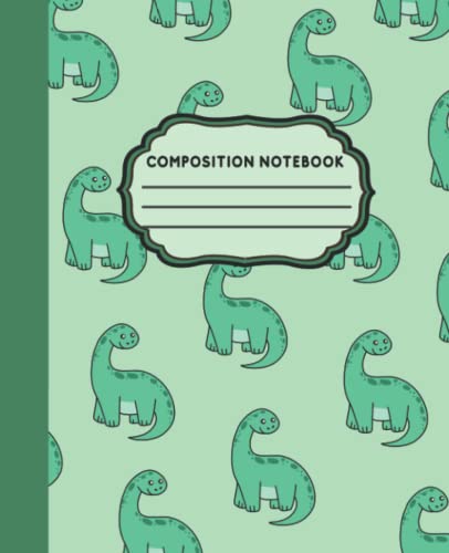 Dinosaur Composition Notebook: Dinosaur College Ruled Composition ...