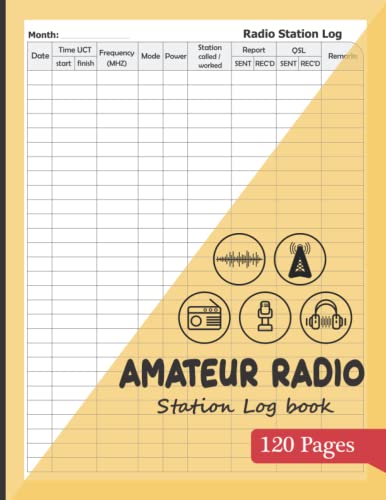 Amateur Radio Station Log Book: Daily Ham Radio Record book, A Notebook ...