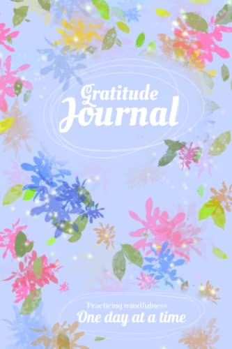 Gratitude journal: 6x9 - Gratitude journal - blue floral with white ...
