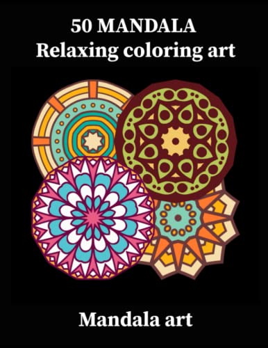 MANDALA ART COLORING BOOK FOR KIDS AND ADULTS 100 PAGES 8.5 X 11 by I E ...