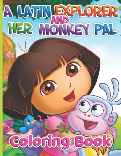 A Latin Explorer & Her Monkey Pal Coloring Book: Latin Explorer Monkey ...