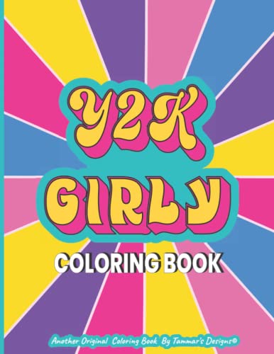 Y2K Girly Coloring Book: Trendy & cute preppy aesthetic late 90s early ...