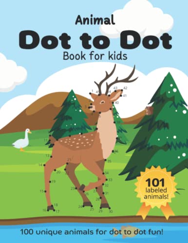 Animal Dot to Dot book for kids: dot to dot activity book for kids ...