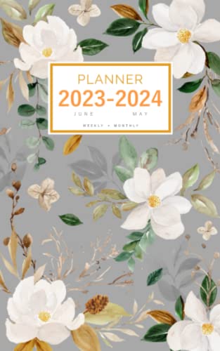 Planner 2023-2024: 5x8 Weekly and Monthly Organizer Small from June ...