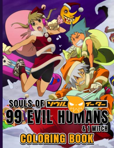 Souls Of 99 Evil Humans & 1 Witch Coloring Book: Evil Humans Witch ...