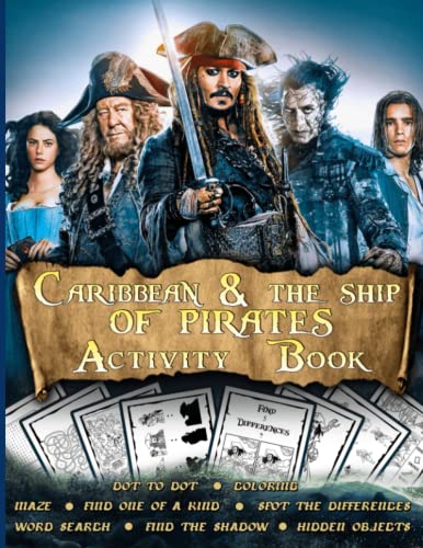 Caribbean & The Ship Of Pirates Activity Book: Books Ages Teens Adults ...