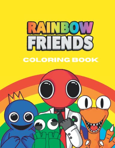 Rainbow Friends Coloring Book: 50 Rainbow Friends Coloring Pages for ...