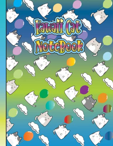 Cute Kawaii Cats School Notebook, 8.5x11 | 120 pages vol.1: Notebook ...