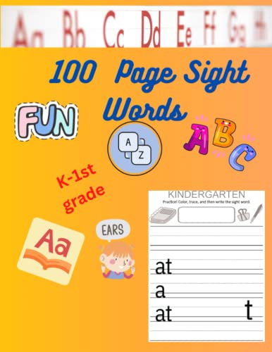 100 Page Sight Words Kindergarten thru 1st Grade by Edward L ...