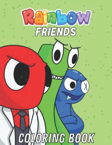 Rainbow Friends Coloring Book: Color And Have Fun Together With ...
