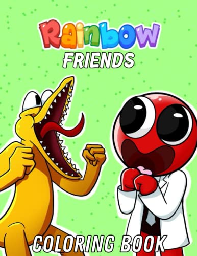 Rainbow Friends Coloring Book: Aphabet Lore, Rainbow Friends, A ...
