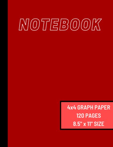 Graph Paper Notebook: Grid Paper Notebook 8.5" x 11" Size, Math ...