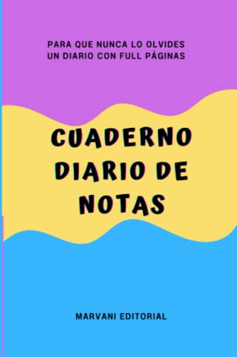 Cuaderno Diario de Notas para Escritura con 260 hojas.: Blog Rayado ...