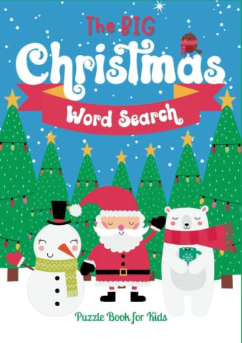 The BIG Christmas Word Search Puzzle Book for Kids: Fun & festive Xmas ...